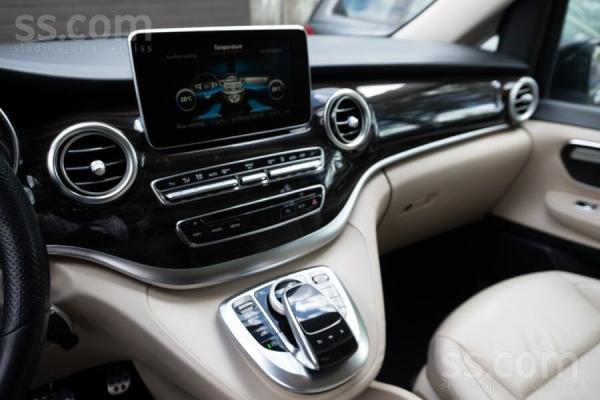 White Mercedes-Benz V 250 2019 in Riga, with an engine capacity of 2.10 L and mileage of 282 thousand km for 31990 €, photo 7 on AUTOMOTO.COM.LV