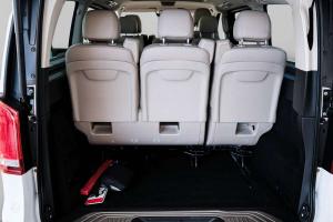 White Mercedes-Benz V 250 2019 in Kaunas, with an engine capacity of 2.20 L and mileage of 299 thousand km for 30990 €, photo 13 on AUTOMOTO.COM.LV