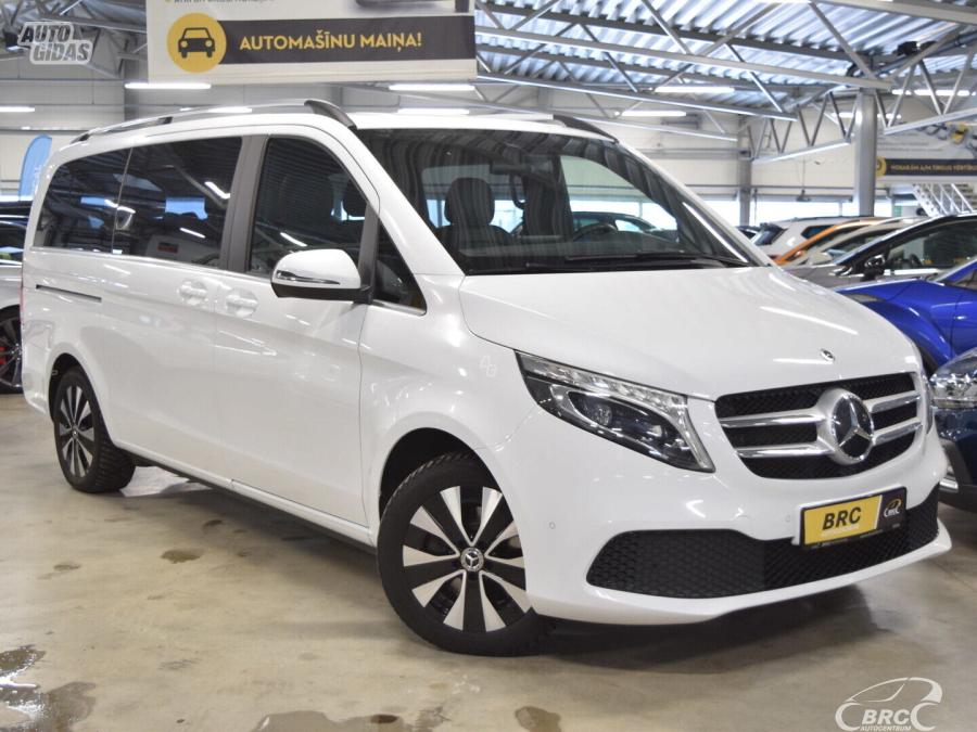 White Mercedes-Benz V 250 2020 in Riga, with an engine capacity of 2.00 L and mileage of 68 thousand km for 42900 €, photo 22 on AUTOMOTO.COM.LV