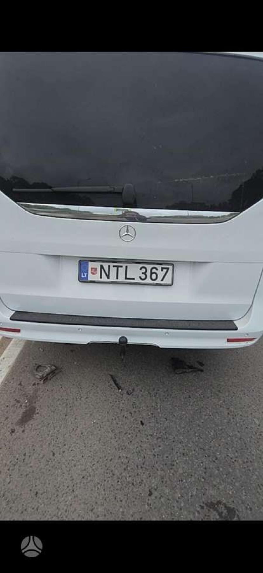 White Mercedes-Benz V 250 2023 in Panevezys, with an engine capacity of 1.95 L and mileage of 31 thousand km for 41500 €, photo 7 on AUTOMOTO.COM.LV