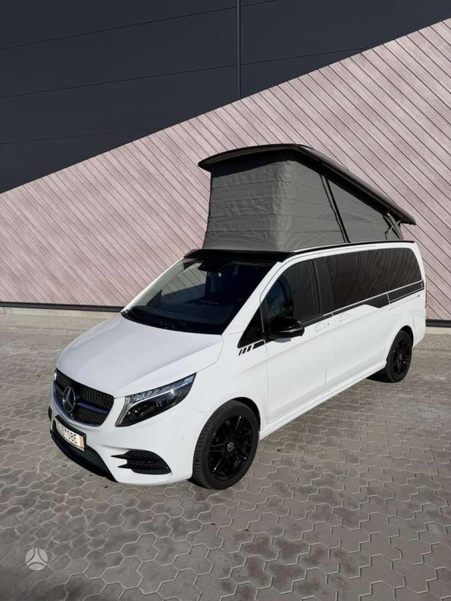 White Mercedes-Benz V 250 2023 in Panevezys, with an engine capacity of 1.95 L and mileage of 31 thousand km for 41500 €, photo 8 on AUTOMOTO.COM.LV