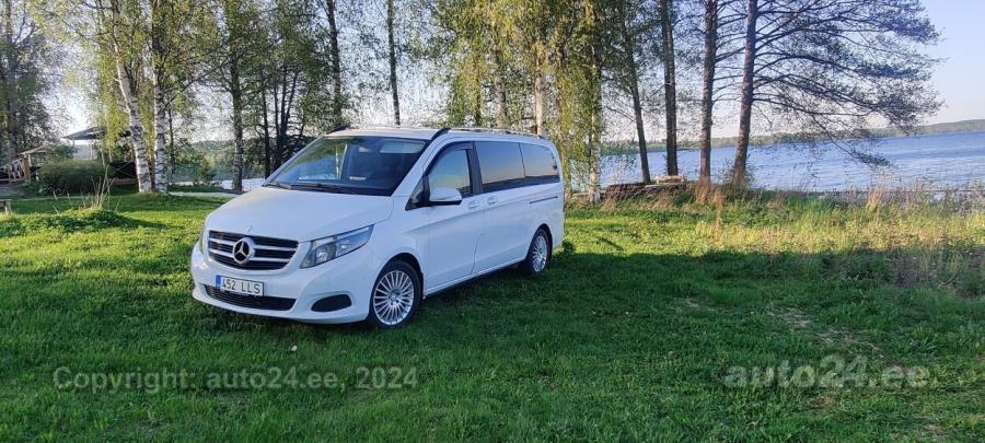 White Mercedes-Benz V 250 2014 in Jogeva, with an engine capacity of 2.10 L and mileage of 291 thousand km for 25300 €, photo 2 on AUTOMOTO.COM.LV