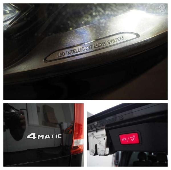Black Mercedes-Benz V 300 2020 in Vilnius, with an engine capacity of 1.95 L and mileage of 147 thousand km for 53500 €, photo 10 on AUTOMOTO.COM.LV