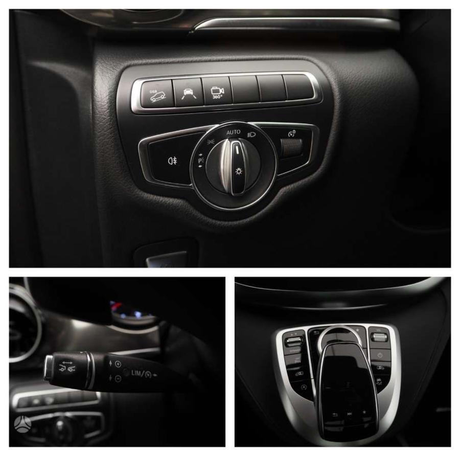 Black Mercedes-Benz V 300 2020 in Vilnius, with an engine capacity of 1.95 L and mileage of 147 thousand km for 53500 €, photo 22 on AUTOMOTO.COM.LV