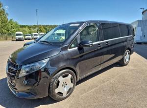 Black Mercedes-Benz V 300 2024 in Klaipeda, with an engine capacity of 1.95 L and mileage of 69 thousand km for 31750 €, photo 4 on AUTOMOTO.COM.LV