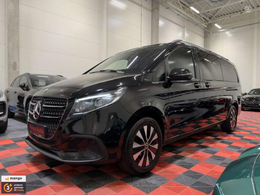 Black Mercedes-Benz V 300 2024 in Vilnius, with an engine capacity of 1.95 L and mileage of 30 thousand km for 70290 €, photo 1 on AUTOMOTO.COM.LV