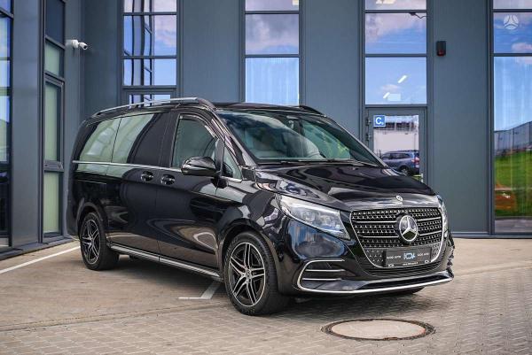 Black Mercedes-Benz V 300 2025 in Kaunas, with an engine capacity of 1.95 L and mileage of 25 thousand km for 94950 €, photo 1 on AUTOMOTO.COM.LV