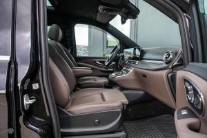 Black Mercedes-Benz V 300 2025 in Kaunas, with an engine capacity of 1.95 L and mileage of 25 thousand km for 94950 €, photo 40 on AUTOMOTO.COM.LV