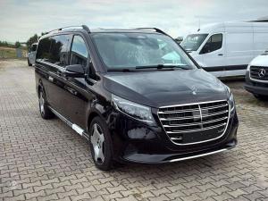 Black Mercedes-Benz V 300 2026 in Kaunas, with an engine capacity of 2.00 L and mileage of 0 thousand km for 117370 €, photo 1 on AUTOMOTO.COM.LV
