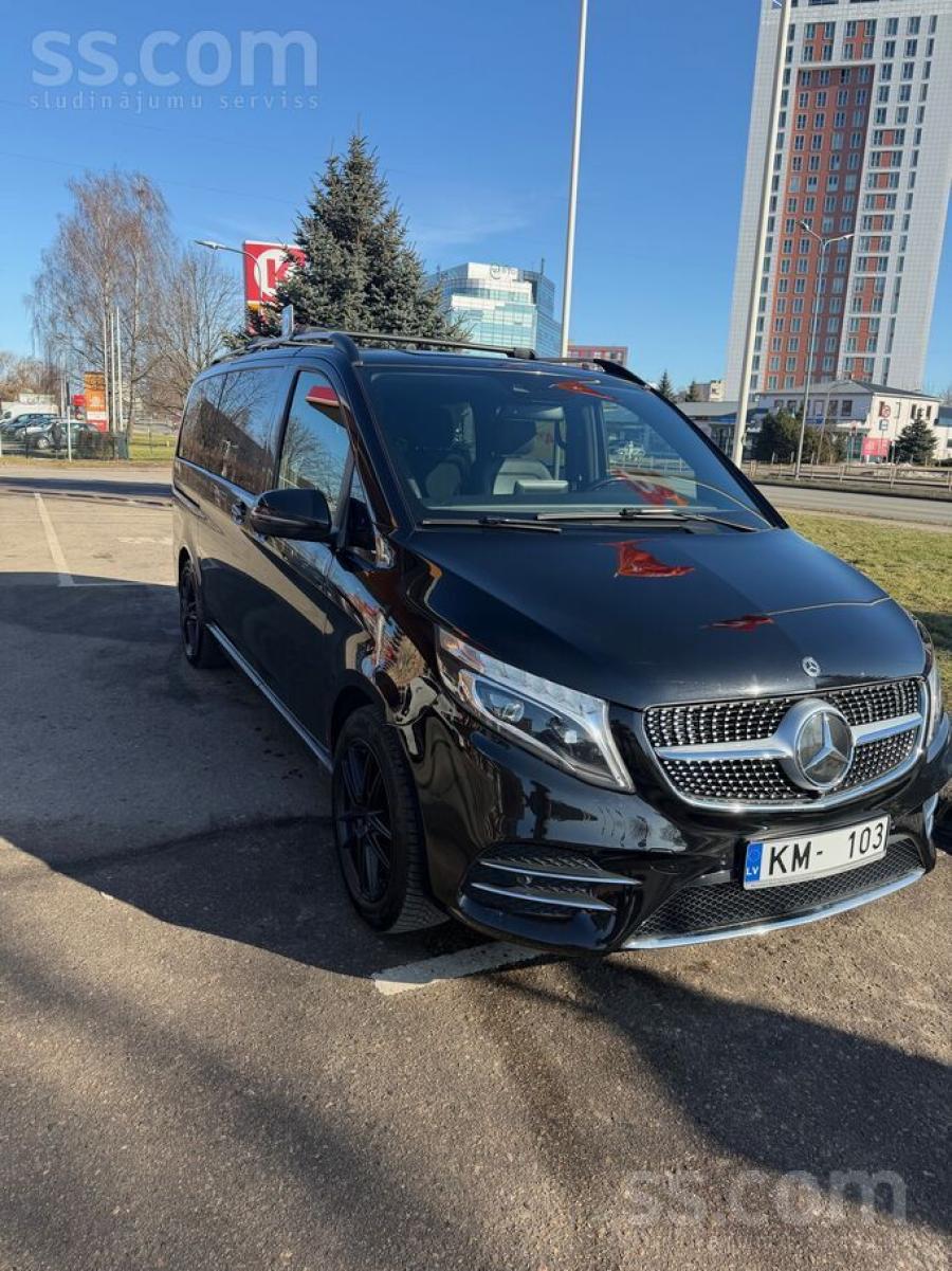 Melns Mercedes-Benz V 300 2019 Rīga, ar dzinēja tilpumu 2.00 L un nobraukumu 166 tūkst. km par 43900 €, foto 1 vietnē AUTOMOTO.COM.LV