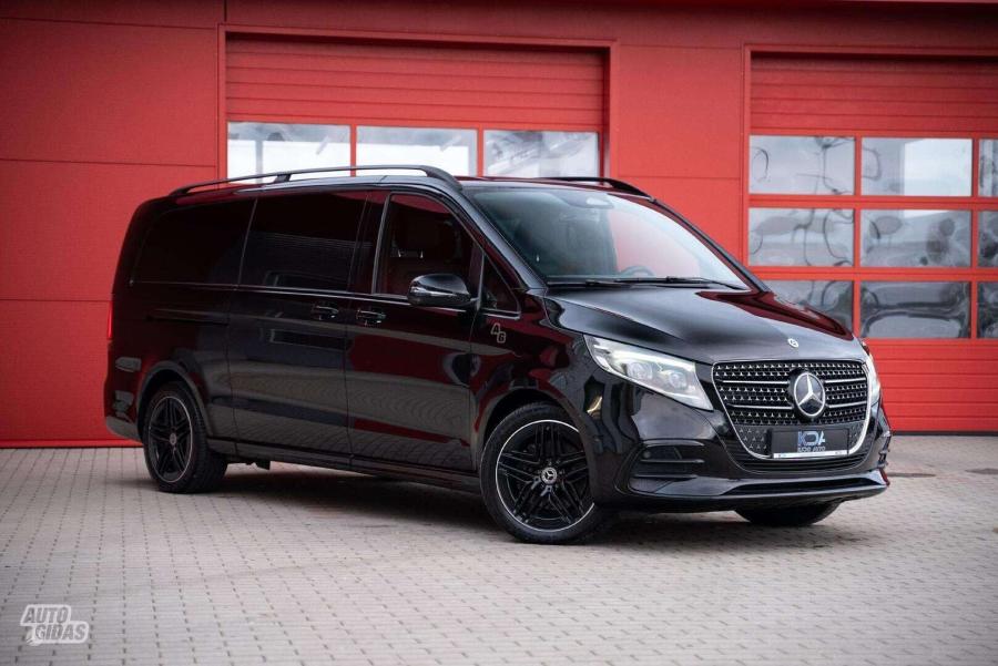 Melns Mercedes-Benz V 300 2024 Marijampole, ar dzinēja tilpumu 2.00 L un nobraukumu 12 tūkst. km par 99950 €, foto 1 vietnē AUTOMOTO.COM.LV