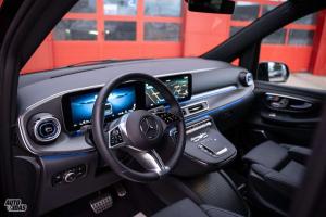 Melns Mercedes-Benz V 300 2024 Marijampole, ar dzinēja tilpumu 2.00 L un nobraukumu 12 tūkst. km par 99950 €, foto 24 vietnē AUTOMOTO.COM.LV
