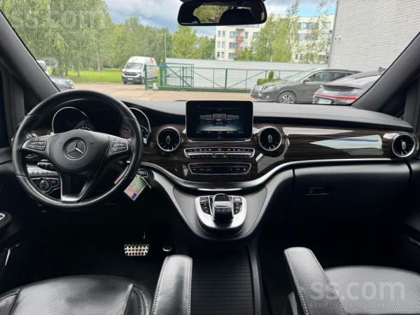 Black Mercedes-Benz V 300 2020 in Riga, with an engine capacity of 2.00 L and mileage of 145 thousand km for 48000 €, photo 10 on AUTOMOTO.COM.LV