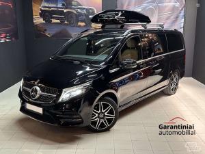 Mercedes-Benz V 300 2021 in Avizieniai on AUTOMOTO.COM.LV Black Mercedes-Benz V 300 2021 in Avizieniai, with an engine capacity of 2.00 L and mileage of 124 thousand km for 49950 €, photo 1 on AUTOMOTO.COM.LV