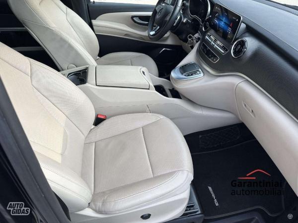 Black Mercedes-Benz V 300 2021 in Avizieniai, with an engine capacity of 2.00 L and mileage of 124 thousand km for 49950 €, photo 7 on AUTOMOTO.COM.LV