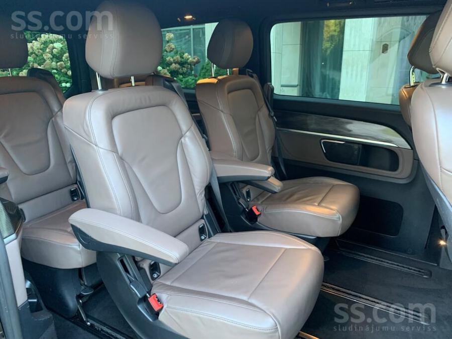 Melns Mercedes-Benz V 300 2021 Rīga, ar dzinēja tilpumu 2.00 L un nobraukumu 272 tūkst. km par 36900 €, foto 16 vietnē AUTOMOTO.COM.LV