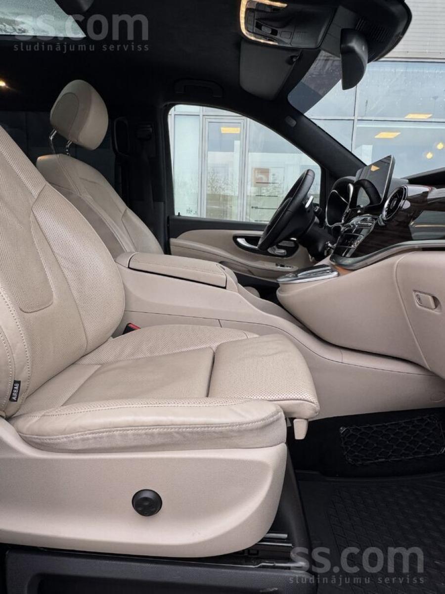 Melns Mercedes-Benz V 300 2023 Rīga, ar dzinēja tilpumu 2.00 L un nobraukumu 71 tūkst. km par 57200 €, foto 14 vietnē AUTOMOTO.COM.LV
