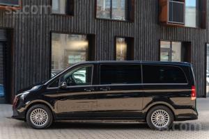 Black Mercedes-Benz V 300 2023 in Riga, with an engine capacity of 2.00 L and mileage of 35 thousand km for 48900 €, photo 6 on AUTOMOTO.COM.LV