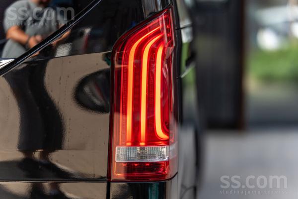 Black Mercedes-Benz V 300 2023 in Riga, with an engine capacity of 2.00 L and mileage of 35 thousand km for 48900 €, photo 10 on AUTOMOTO.COM.LV
