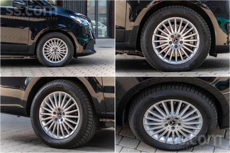 Black Mercedes-Benz V 300 2023 in Riga, with an engine capacity of 2.00 L and mileage of 35 thousand km for 48900 €, photo 13 on AUTOMOTO.COM.LV