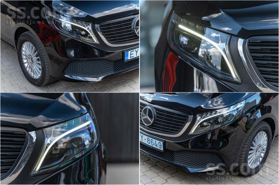 Black Mercedes-Benz V 300 2023 in Riga, with an engine capacity of 2.00 L and mileage of 35 thousand km for 48900 €, photo 14 on AUTOMOTO.COM.LV