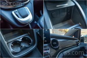 Black Mercedes-Benz V 300 2023 in Riga, with an engine capacity of 2.00 L and mileage of 35 thousand km for 48900 €, photo 31 on AUTOMOTO.COM.LV