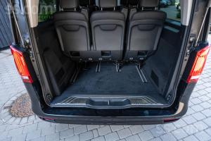Black Mercedes-Benz V 300 2023 in Riga, with an engine capacity of 2.00 L and mileage of 35 thousand km for 48900 €, photo 36 on AUTOMOTO.COM.LV
