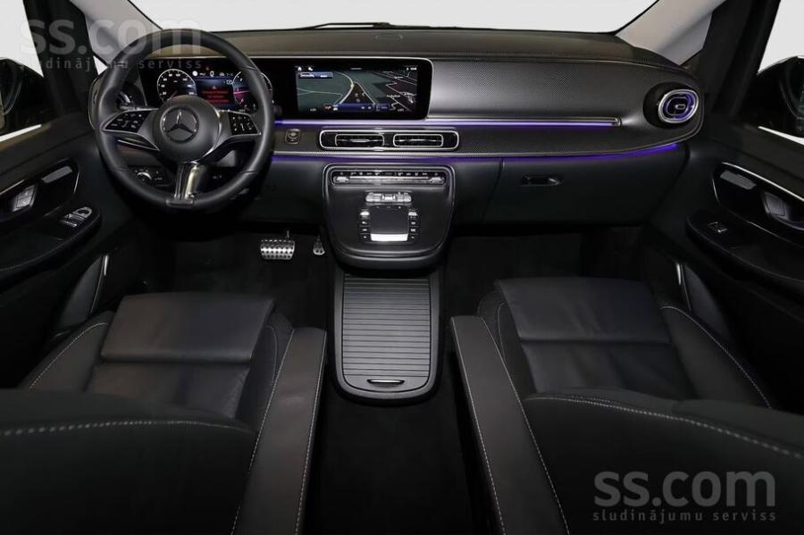 Blue Mercedes-Benz V 300 2024 in Riga, with an engine capacity of 2.00 L and mileage of 7 thousand km for 87950 €, photo 6 on AUTOMOTO.COM.LV