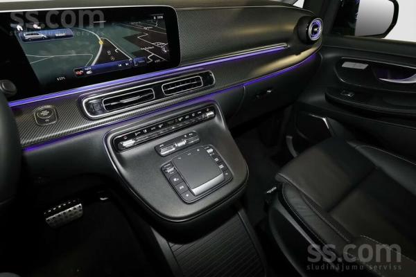 Blue Mercedes-Benz V 300 2024 in Riga, with an engine capacity of 2.00 L and mileage of 7 thousand km for 87950 €, photo 6 on AUTOMOTO.COM.LV