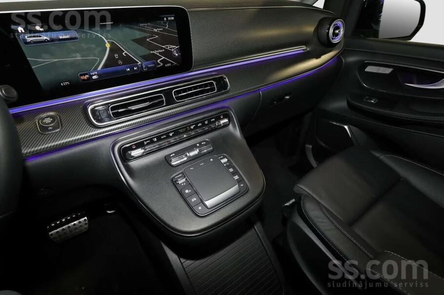 Blue Mercedes-Benz V 300 2024 in Riga, with an engine capacity of 2.00 L and mileage of 7 thousand km for 87950 €, photo 7 on AUTOMOTO.COM.LV