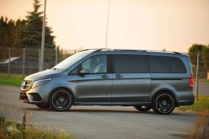 Grey Mercedes-Benz V 300 2019 in Kaunas, with an engine capacity of 1.95 L and mileage of 305 thousand km for 34990 €, photo 9 on AUTOMOTO.COM.LV