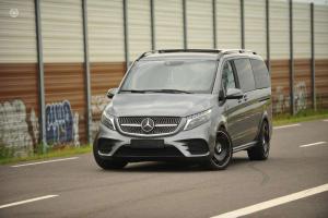 Grey Mercedes-Benz V 300 2019 in Kaunas, with an engine capacity of 1.95 L and mileage of 305 thousand km for 34990 €, photo 11 on AUTOMOTO.COM.LV