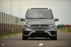 Grey Mercedes-Benz V 300 2019 in Kaunas, with an engine capacity of 1.95 L and mileage of 305 thousand km for 34990 €, photo 13 on AUTOMOTO.COM.LV