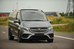 Grey Mercedes-Benz V 300 2019 in Kaunas, with an engine capacity of 1.95 L and mileage of 305 thousand km for 34990 €, photo 14 on AUTOMOTO.COM.LV