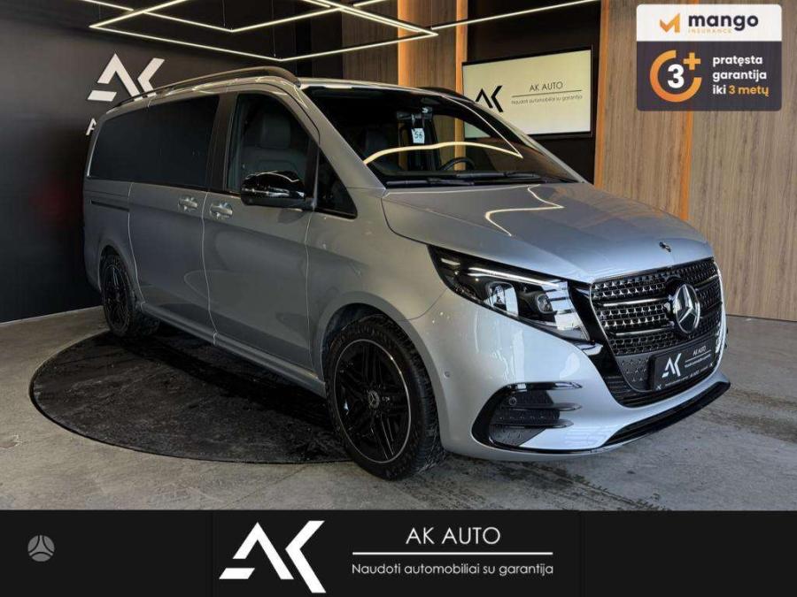 Pelēks Mercedes-Benz V 300 2024 Kauņa, ar dzinēja tilpumu 1.95 L un nobraukumu 8 tūkst. km par 79990 €, foto 1 vietnē AUTOMOTO.COM.LV
