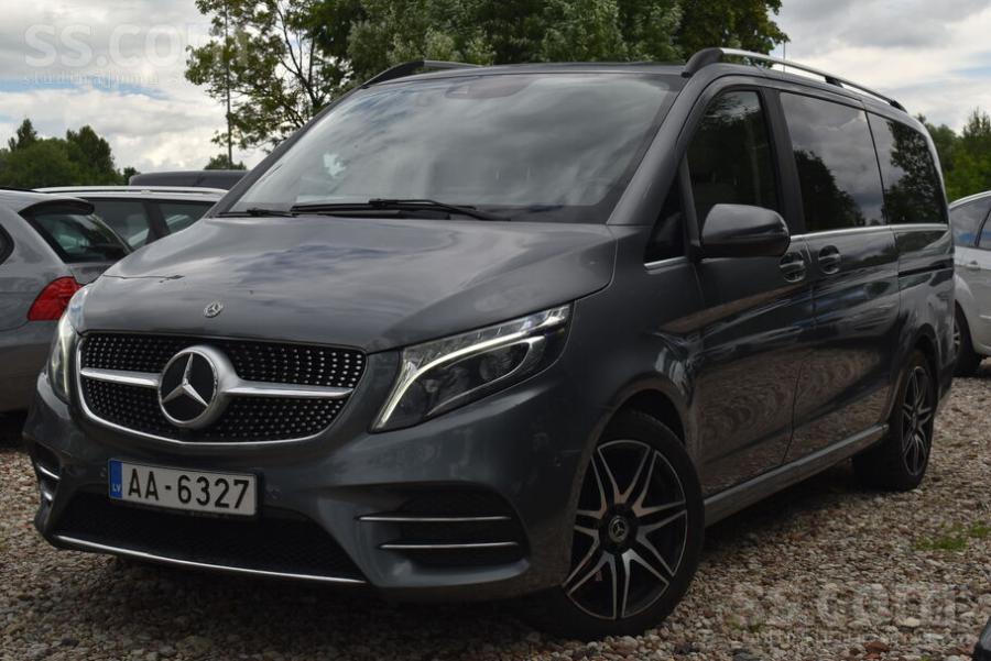 Pelēks Mercedes-Benz V 300 2019 Kuldīga, ar dzinēja tilpumu 2.00 L un nobraukumu 0 tūkst. km par 39900 €, foto 1 vietnē AUTOMOTO.COM.LV