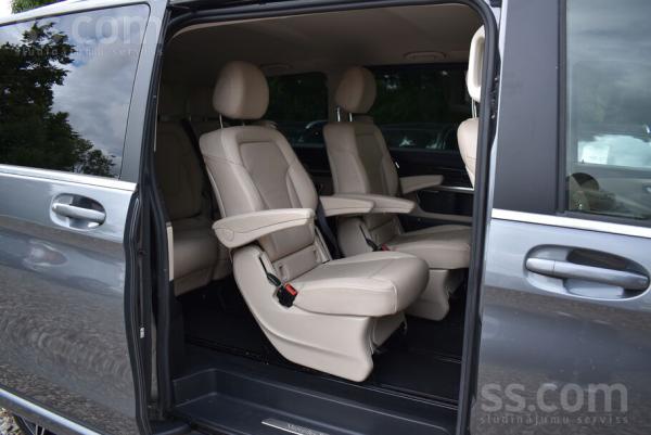 Grey Mercedes-Benz V 300 2019 in Kuldiga, with an engine capacity of 2.00 L and mileage of 0 thousand km for 39900 €, photo 9 on AUTOMOTO.COM.LV