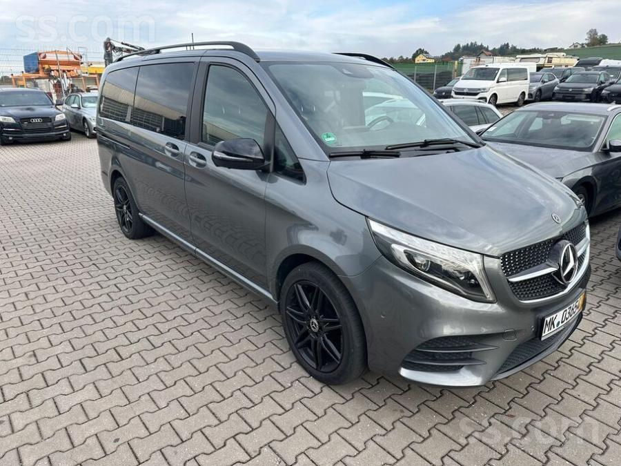 Pelēks Mercedes-Benz V 300 2022 Rīga, ar dzinēja tilpumu 3.00 L un nobraukumu 106 tūkst. km par 47500 €, foto 1 vietnē AUTOMOTO.COM.LV