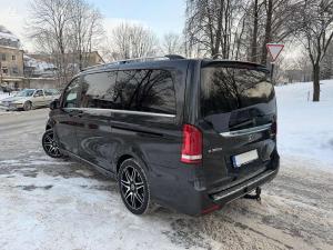 Pelēks Mercedes-Benz V 300 2019 Viļņa, ar dzinēja tilpumu 1.95 L un nobraukumu 124 tūkst. km par 47500 €, foto 4 vietnē AUTOMOTO.COM.LV