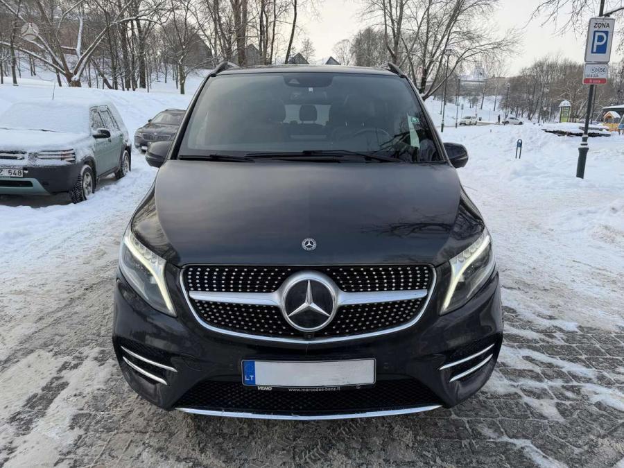 Pelēks Mercedes-Benz V 300 2019 Viļņa, ar dzinēja tilpumu 1.95 L un nobraukumu 124 tūkst. km par 47500 €, foto 9 vietnē AUTOMOTO.COM.LV