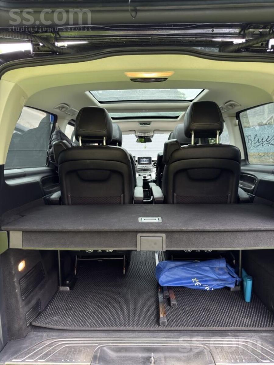 Grey Mercedes-Benz V 300 2019 in Riga, with an engine capacity of 2.00 L and mileage of 160 thousand km for 40000 €, photo 7 on AUTOMOTO.COM.LV