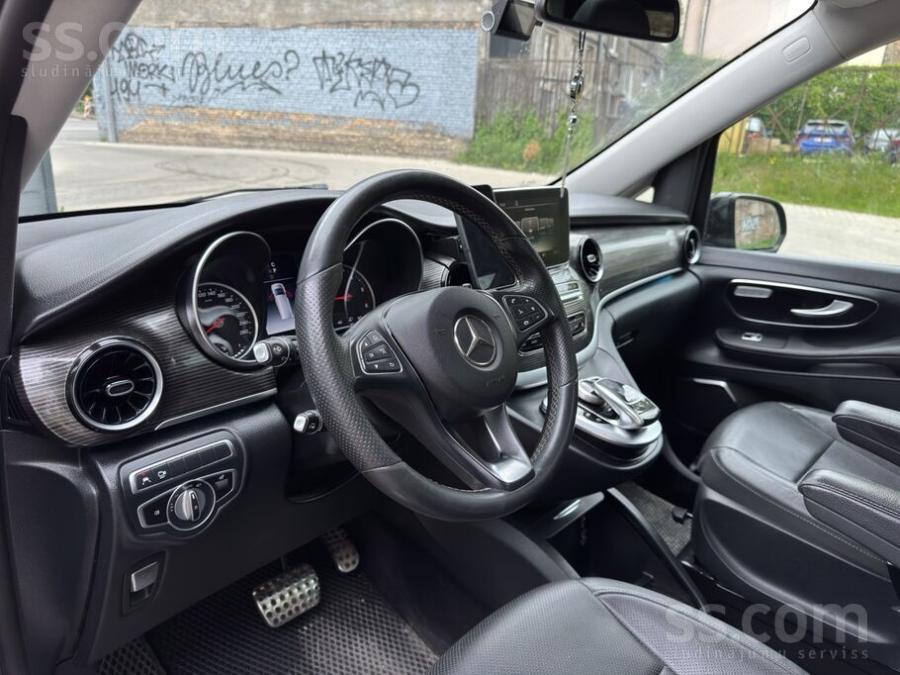 Grey Mercedes-Benz V 300 2019 in Riga, with an engine capacity of 2.00 L and mileage of 160 thousand km for 40000 €, photo 8 on AUTOMOTO.COM.LV