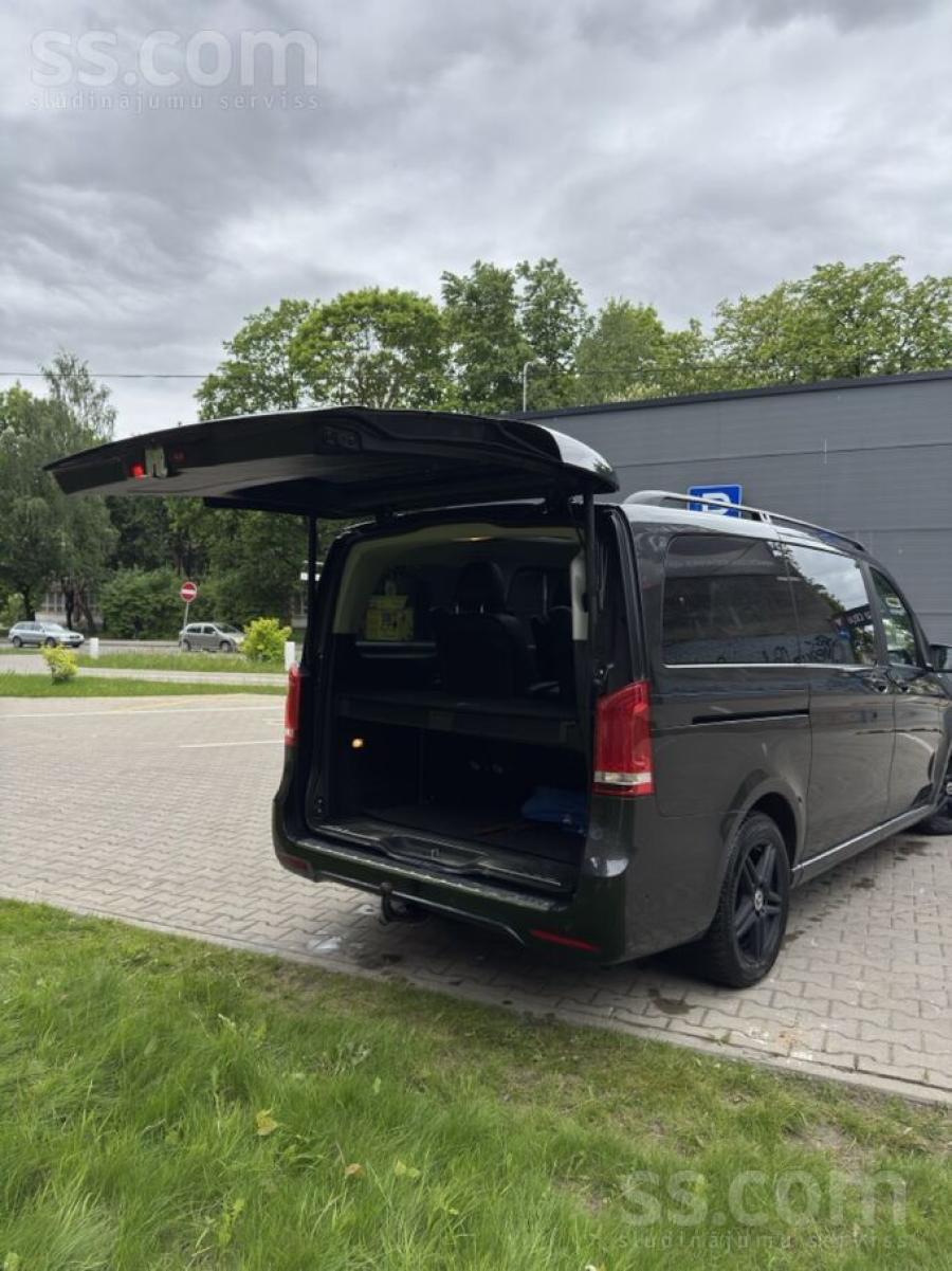 Grey Mercedes-Benz V 300 2019 in Riga, with an engine capacity of 2.00 L and mileage of 160 thousand km for 40000 €, photo 14 on AUTOMOTO.COM.LV