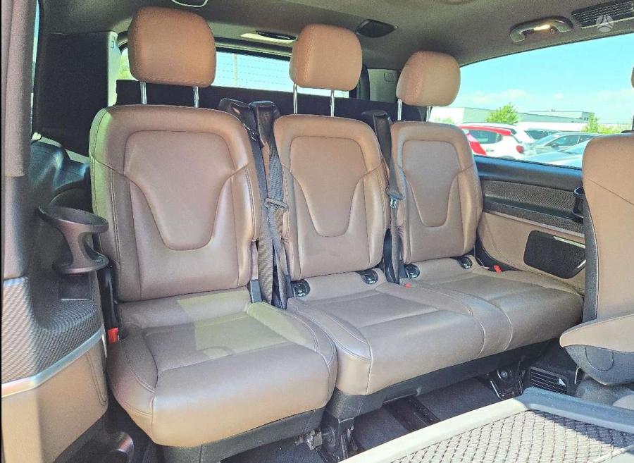 Grey Mercedes-Benz V 300 2020 in Klaipeda, with an engine capacity of 1.95 L and mileage of 111 thousand km for 23700 €, photo 13 on AUTOMOTO.COM.LV