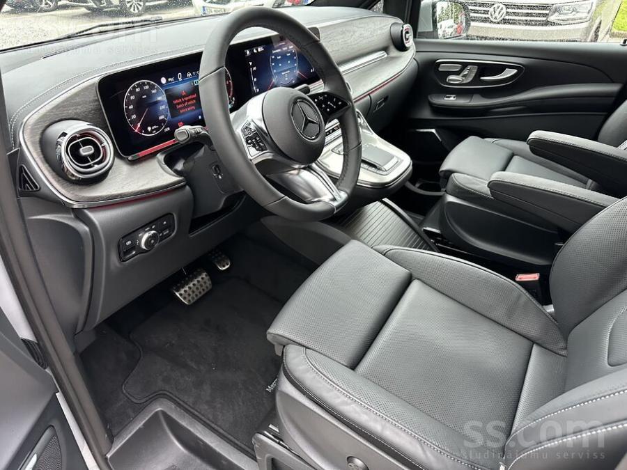 Pelēks Mercedes-Benz V 300 2025 Rīga, ar dzinēja tilpumu 2.00 L un nobraukumu 17 tūkst. km par 103900 €, foto 7 vietnē AUTOMOTO.COM.LV