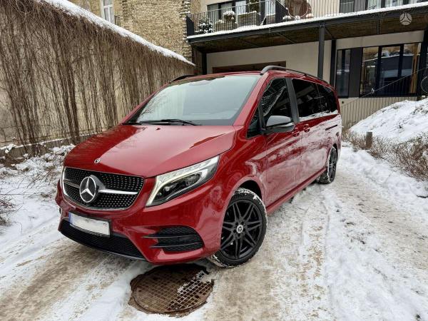 Sarkans Mercedes-Benz V 300 2020 Viļņa, ar dzinēja tilpumu 1.95 L un nobraukumu 124 tūkst. km par 52000 €, foto 1 vietnē AUTOMOTO.COM.LV