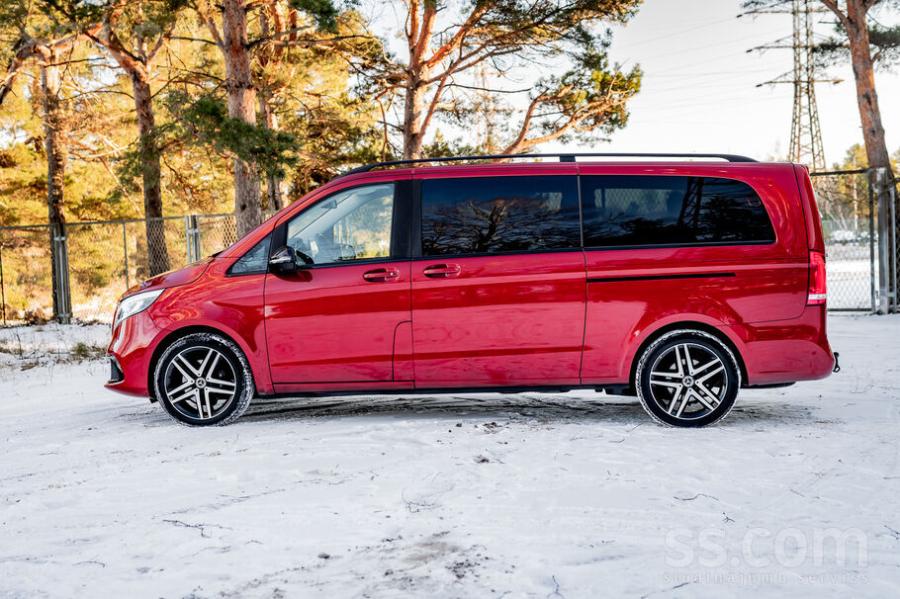 Sarkans Mercedes-Benz V 300 2019 Tallina, ar dzinēja tilpumu 2.00 L un nobraukumu 201 tūkst. km par 39000 €, foto 2 vietnē AUTOMOTO.COM.LV