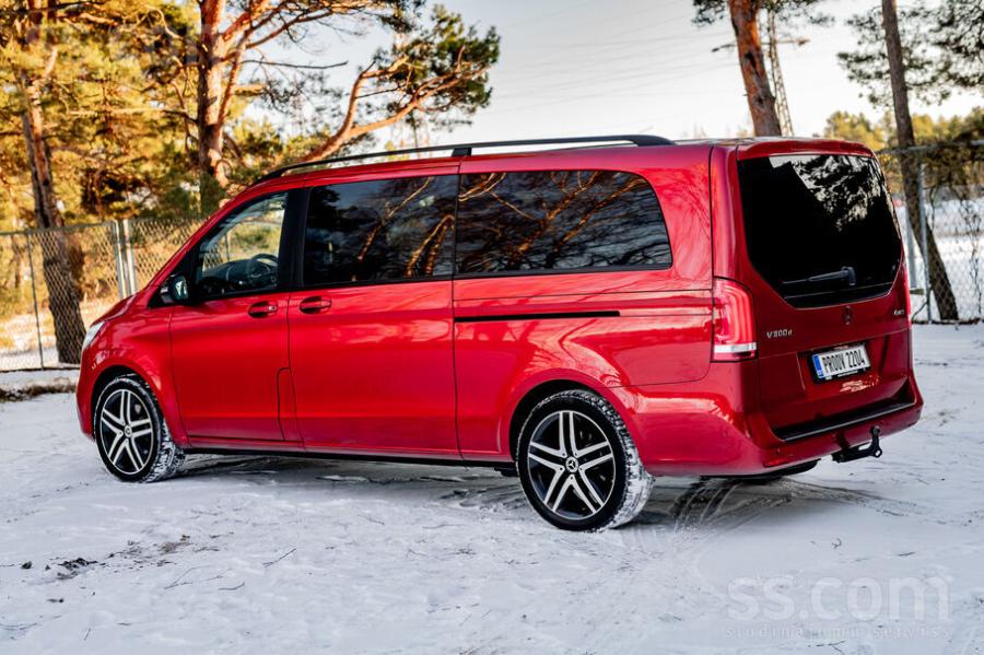Sarkans Mercedes-Benz V 300 2019 Tallina, ar dzinēja tilpumu 2.00 L un nobraukumu 201 tūkst. km par 39000 €, foto 3 vietnē AUTOMOTO.COM.LV