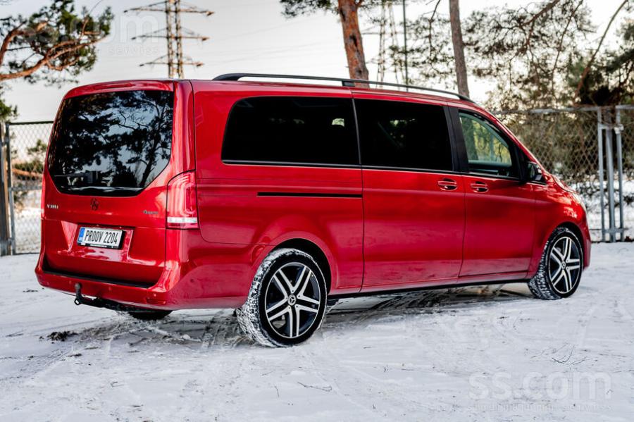 Sarkans Mercedes-Benz V 300 2019 Tallina, ar dzinēja tilpumu 2.00 L un nobraukumu 201 tūkst. km par 39000 €, foto 6 vietnē AUTOMOTO.COM.LV