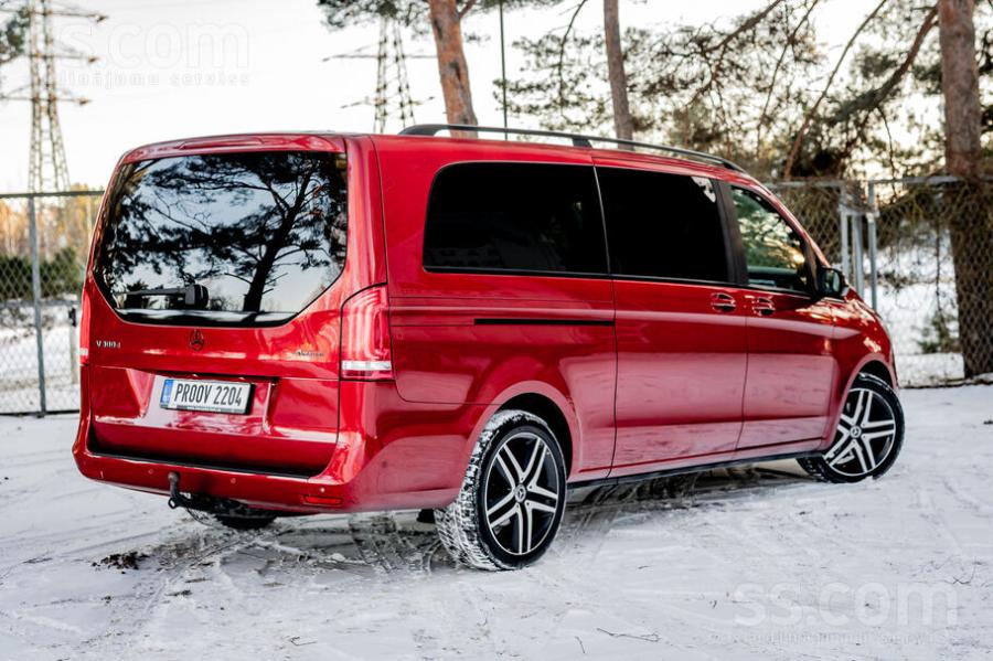Sarkans Mercedes-Benz V 300 2019 Tallina, ar dzinēja tilpumu 2.00 L un nobraukumu 201 tūkst. km par 39000 €, foto 8 vietnē AUTOMOTO.COM.LV